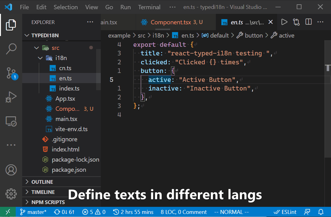 react-typed-i18n: 使用Template Literal Types实现强类型的i18n - ddadaal.me
